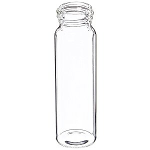JG Finneran 340024-2895 Borosilicate Glass Environmental VOA Vial, 40mL Capacity, Clear, 28mm Diameter x 95mm Length, 24-400mm Thread (Pack of 144)