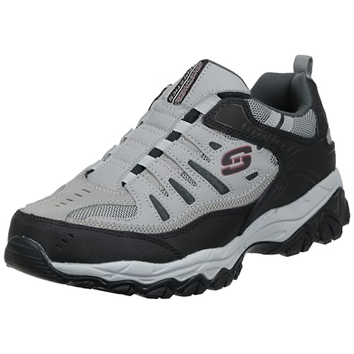 Skechers mens Afterburn M. Fit Wonted Loafer, Gray/Black, 14 US