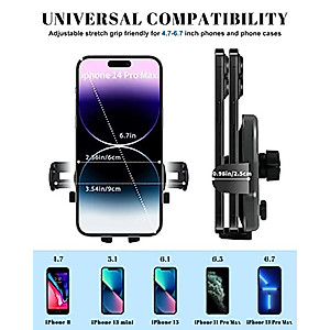 BANBOTU Car Phone Holder Mount - Socket Grips Pop Cradles Friendly, Hands-Free 360° Rotatable & Anti-Shake Air Vent Mount, Universal Car Phone Holder Compatible with Thick Case & All Mobiles