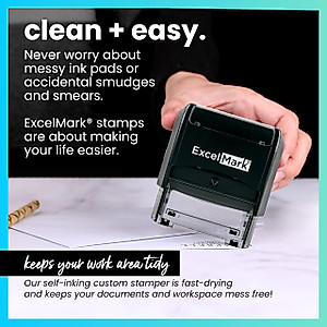 One Line Custom Rubber Stamp (Small)