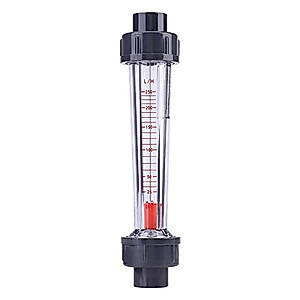 Water Liquid Meter, Plastic Tube Type Water Rotameter Plastic Tube Type 25-250LH Instantaneous Water Meter Flowmeter