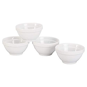 BIA Cordon Bleu 16-Ounce Stackable Bowl, Set of 4, White (900101S4SIOC)
