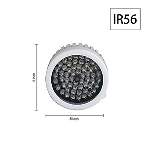 CMVision IR56-56 LED Indoor/Outdoor Long Range 100ft IR Illuminator with Free 500mA 12VDC Adapter