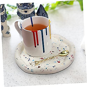 VILLCASE 2pcs Pallet Mold Oval Tray Crystal Decor Resin Molds Teacup Tray Mold Resin Tray Molds DIY Irregular Cloud Design Tray Mold Serving Tray Mold Novel Shaped Tray Mold Jewelry Coaster