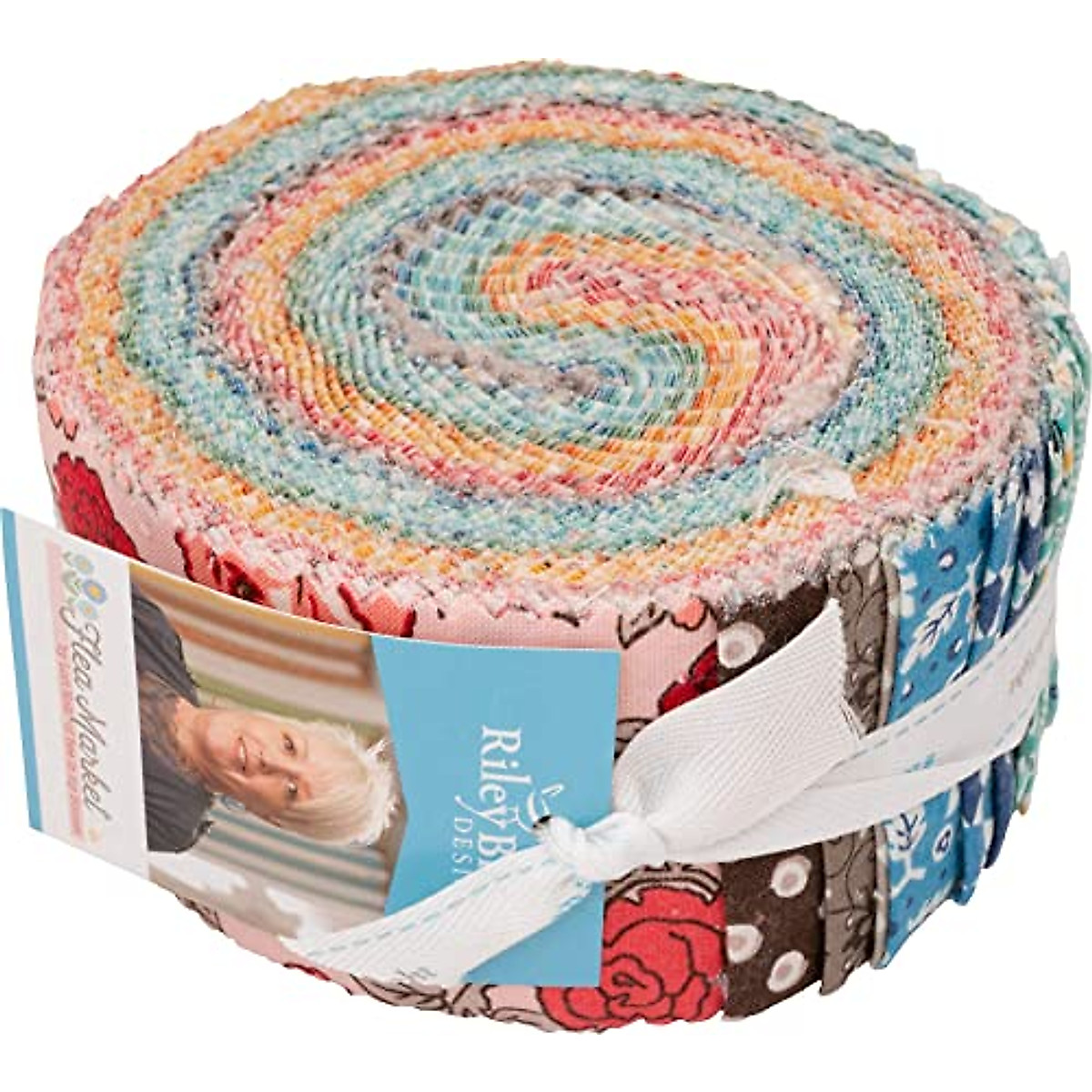 Lori Holt Flea Market Rolie Polie 40 2.5-inch Strips Jelly Roll Riley Blake Designs RP-10210-40