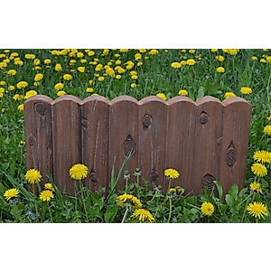 Concrete Molds DIY Sold 1 Piece Edge Stone Mold Log Edging Border Mold ABS Plastic Plaster Concrete Cement BR12
