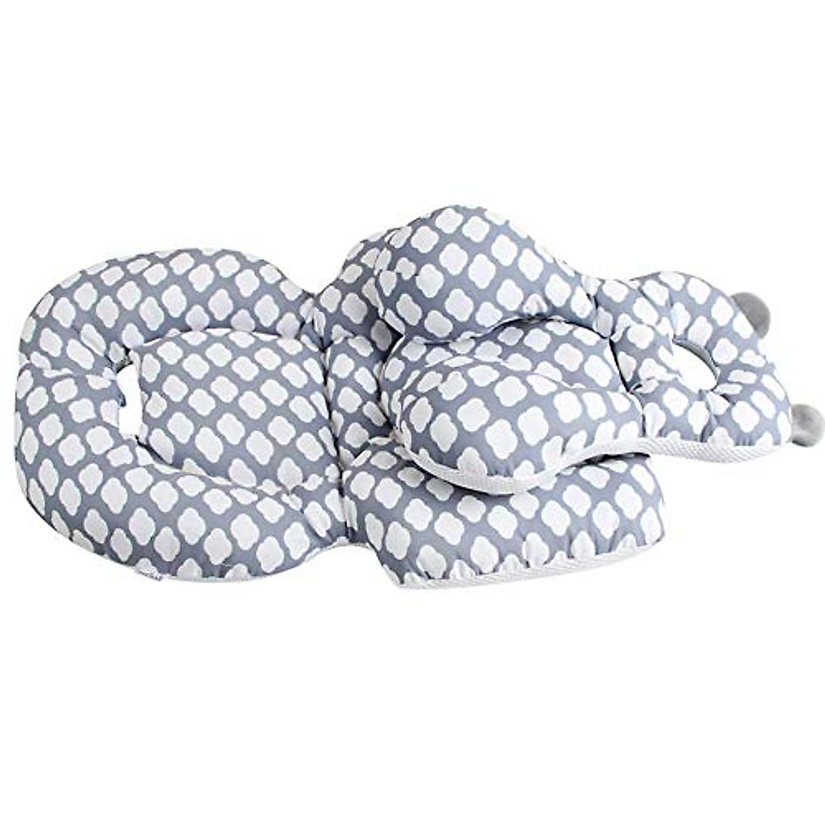 Infant Car Seat Insert, G-Tree Cotton Baby Stroller Liner Head and Body Support Pillow, Infant Seat Pad Carseat Neck Support Cushion for Toddler (Cloud)