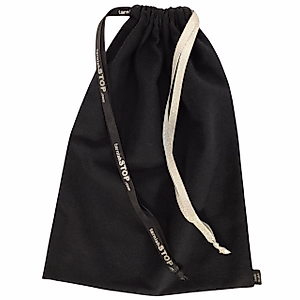 TarnishSTOP, USA Made, 13"x10”, Luxury Anti-Tarnish Cloth Bag for Silver Storage, Silverplate, Sterling, Flatware, Jewelry - Keep Polished Silver Gleaming - Highest Quality & Rich Tuxedo BLACK Design