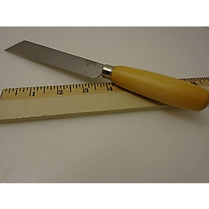 Dexter USA Set of (3) R Murphy USA #5 Square Point Rubber Knives, wood handles 5 SWRU Utility, multi use fixed blade craft knife