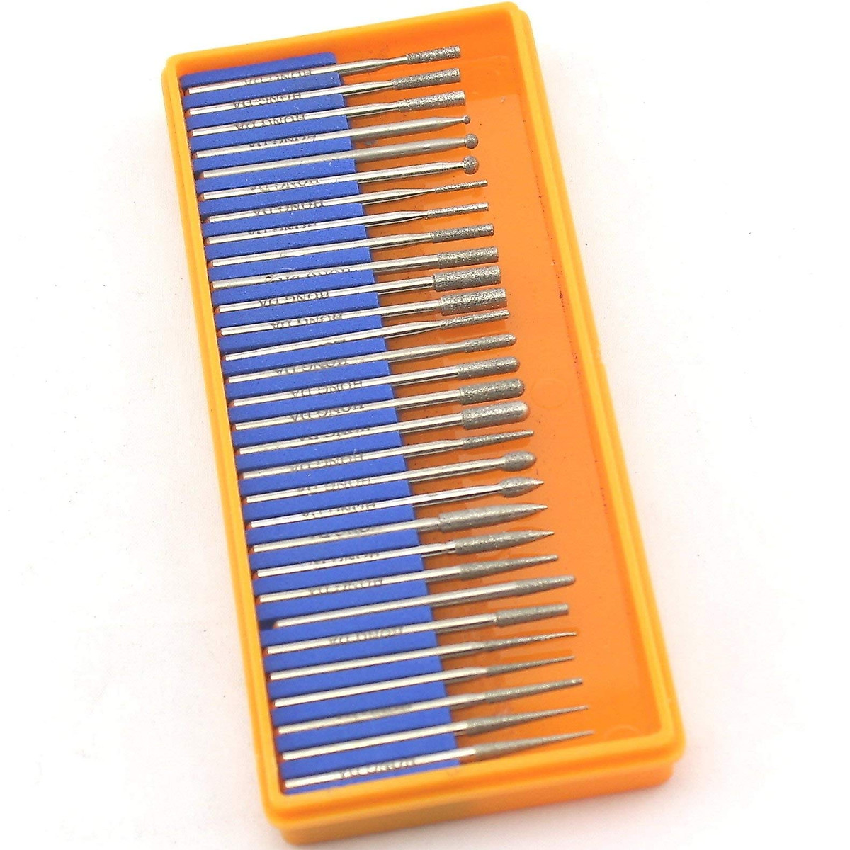 JINGLING Diamond Grinding Head Set Carving Bur Rotary Bit for Electric Nail Drill Shank 3/32"