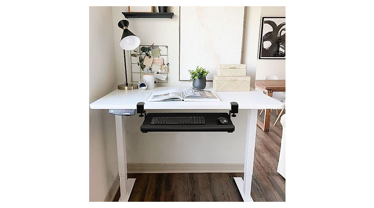 FlexiSpot Large Ergonomic Keyboard Tray – Space-Saving & Adjustable