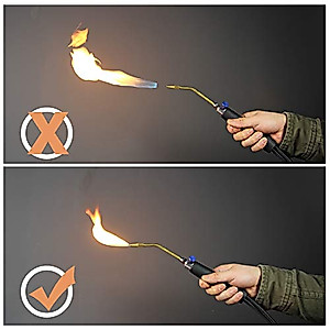 BLUEFIRE Oxypropane High Heat Welding Torch kit Free Accessory of Flint Lighter and Cylinder Holder Rack Duel Fuel by Oxygen and MAPP MAP PRO and Propane Brazing Soldering Gas Cylinders Not Included