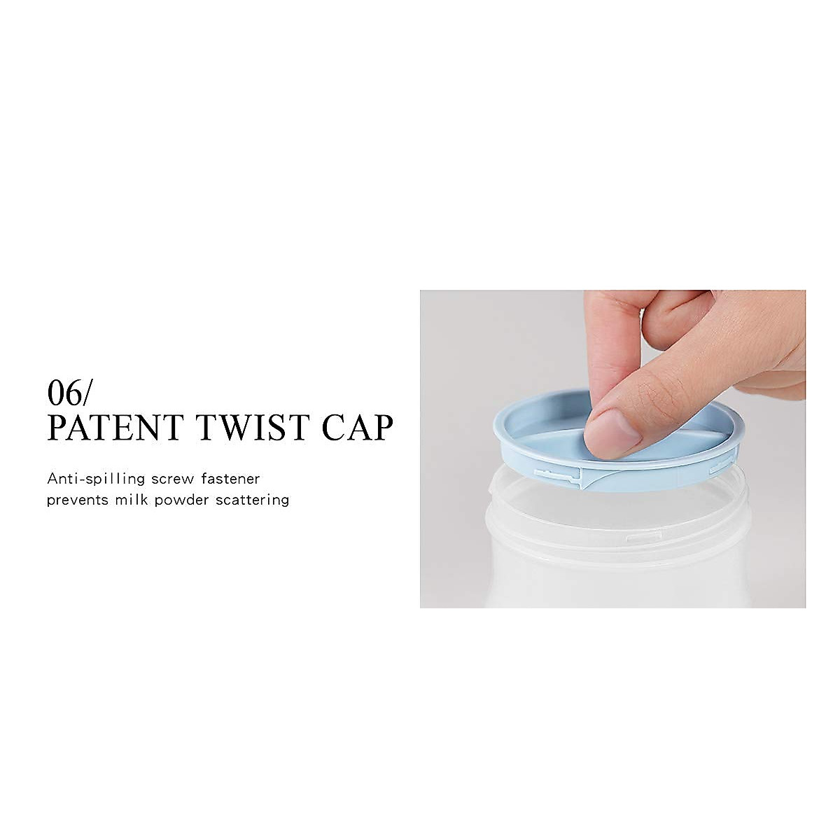 Simba Twist-Lock Stackable Milk Powder Formula Dispenser and Snack Storage Containers, Pink (BPA Free)