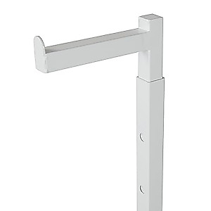 SSWBasics White Adjustable Single Costumer (Adjustable from 48" to 72")