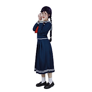 CR ROLECOS Toko Fukawa Cosplay Outfit Japanese Sailor School Uniform Cosplay Costume S
