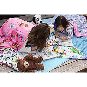 Wildkin Cotton Fitted Crib Sheet Bundle with Plush Throw Blanket (Horses)