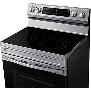 Samsung NE63A6511SS 6.3 Cu. Ft. Stainless Smart Freestanding Electric Range