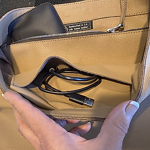 ALICIA DAKTERIS Alodie Italian Leather Crossbody Bags for Women - Handcrafted Genuine Leather Handbags with 55” Adjustable Strap