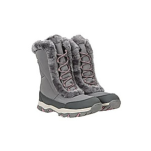 Mountain Warehouse Ohio Womens Snow Boots - Snow Proof Ladies Shoes Light Khaki Womens Shoe Size 8 US