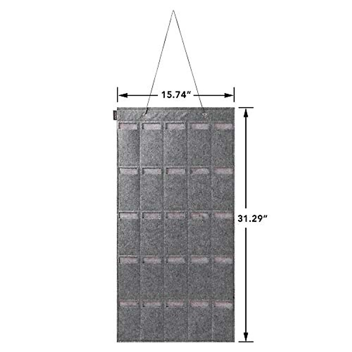 AFUOWER Sunglasses Organizer Storage Hanging Wall for Men Women Sunglasses Holder 25 Slots, Eyewear Display Wall Mounted (Gray)