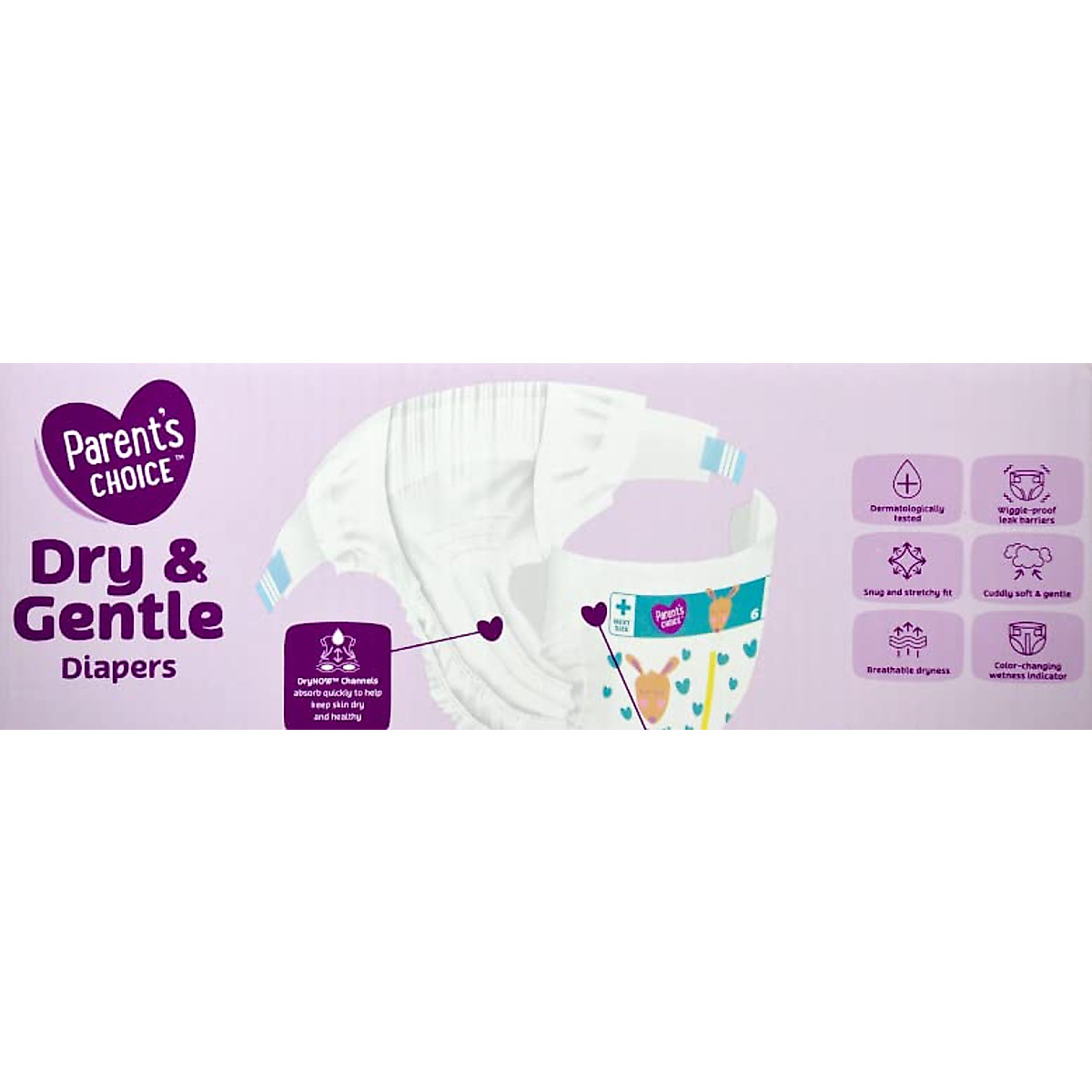 Parent's Choice Diapers, Dry & Gentle Diapers Size 6 - Super Value 132 Count
