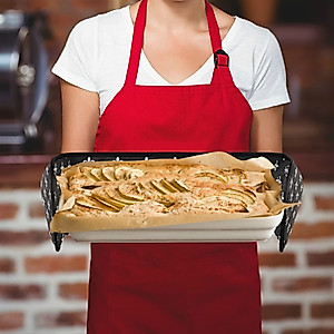 susiyo Double Oven Mitts Golden Fleur De Lis Heat Resistant Oven Glove Extra Long Potholder for Kitchen Cooking Baking BBQ Microwave Handling Hots and Pans, 35x7 Inch