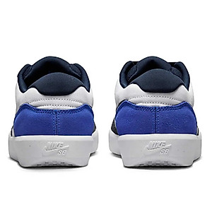 Nike SB Force 58 Shoes, Obsidian White Hyper Royal Obsidian, 42.5 EU