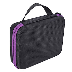 Lwuey Diamond Painting Storage Containers, 30 Slot Diamonds Storages Case Portable Paintings Organizer Shockproof Art Store Cases Box for DIY Arts Craft Jewelry Bead Rhinestones Organizer(Purple)