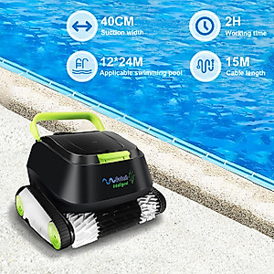 Nu Cobalt 731-i Pool Cleaner Automatic Pool Robot Wall Climber for Medium to Large in ground Pools