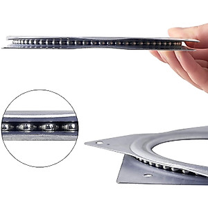 DMSTECH 2 Pack 3" Lazy Susan Turntable 200 LBS pounds Steel Ball Bearing Rotating Tray Strong Sturdy Table Cabinet Low Profile