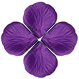 obmwang 2000 PCS Artificial Silk Rose Petals for Wedding Party Favors Decoration and Vase Home Decor Wedding Bridal Decoration. Purple