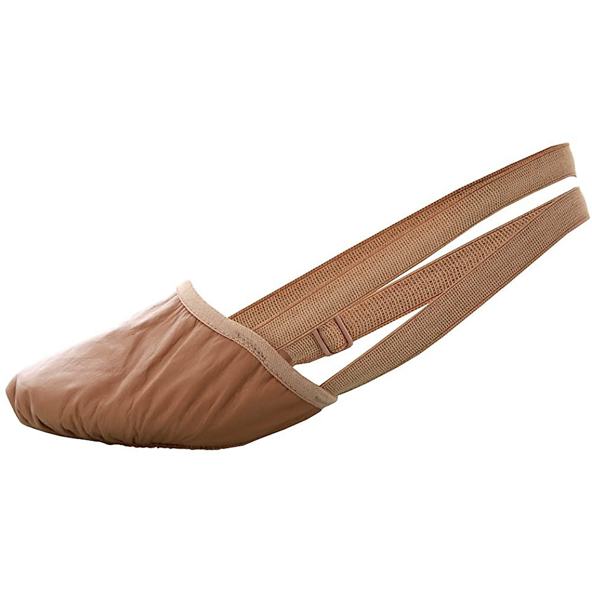 Bodywrappers Twyla totalSTRETCH Leather Half Sole Slipper, Jazzy Tan-11 M