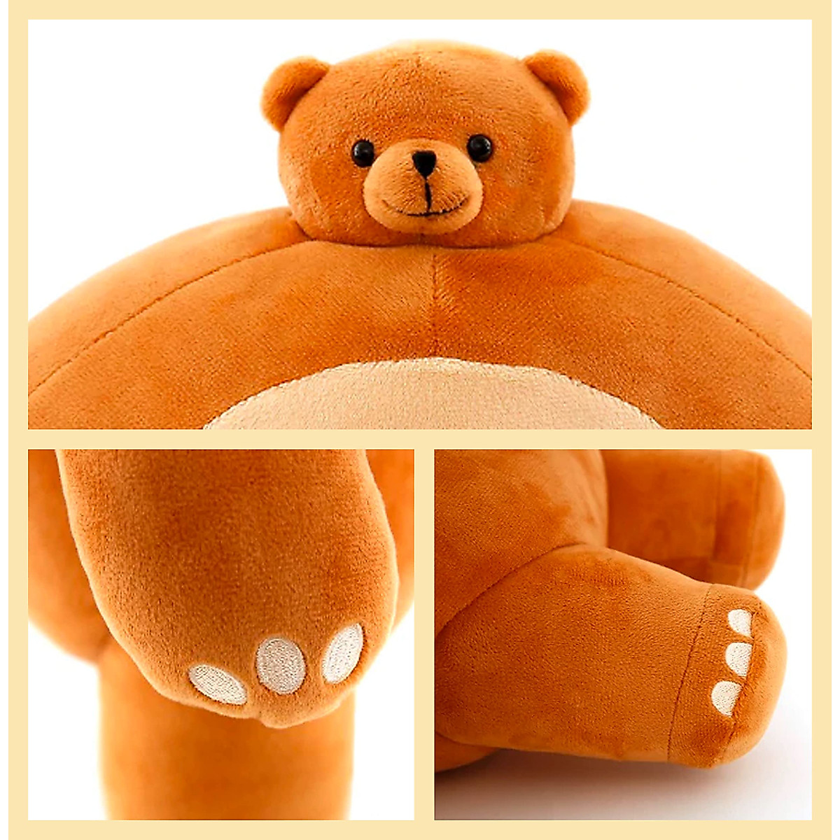 TINY HEADED KINGDOM 15 inch Pip Bear for Girls and Boys, Adorable and Big Plushies, Little Head Bear, Stuffed Animal