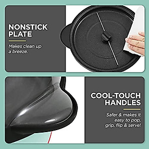 Elite Gourmet Automatic Stirring Popcorn Maker Popper, Electric Hot Oil Popcorn Machine with Measuring Cap & Built-in Reversible Serving Bowl, Great for Home Party Kids, Safety ETL Approved, Mint