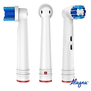Replacement Brush Heads Compatible with OralB Braun- Pack of 4 Professional Electric Toothbrush Heads- Precision Refills for Oral-b 7000, Clean, Oral B Pro 1000, 9600, 500, 3000, 8000, Vitality Plus!