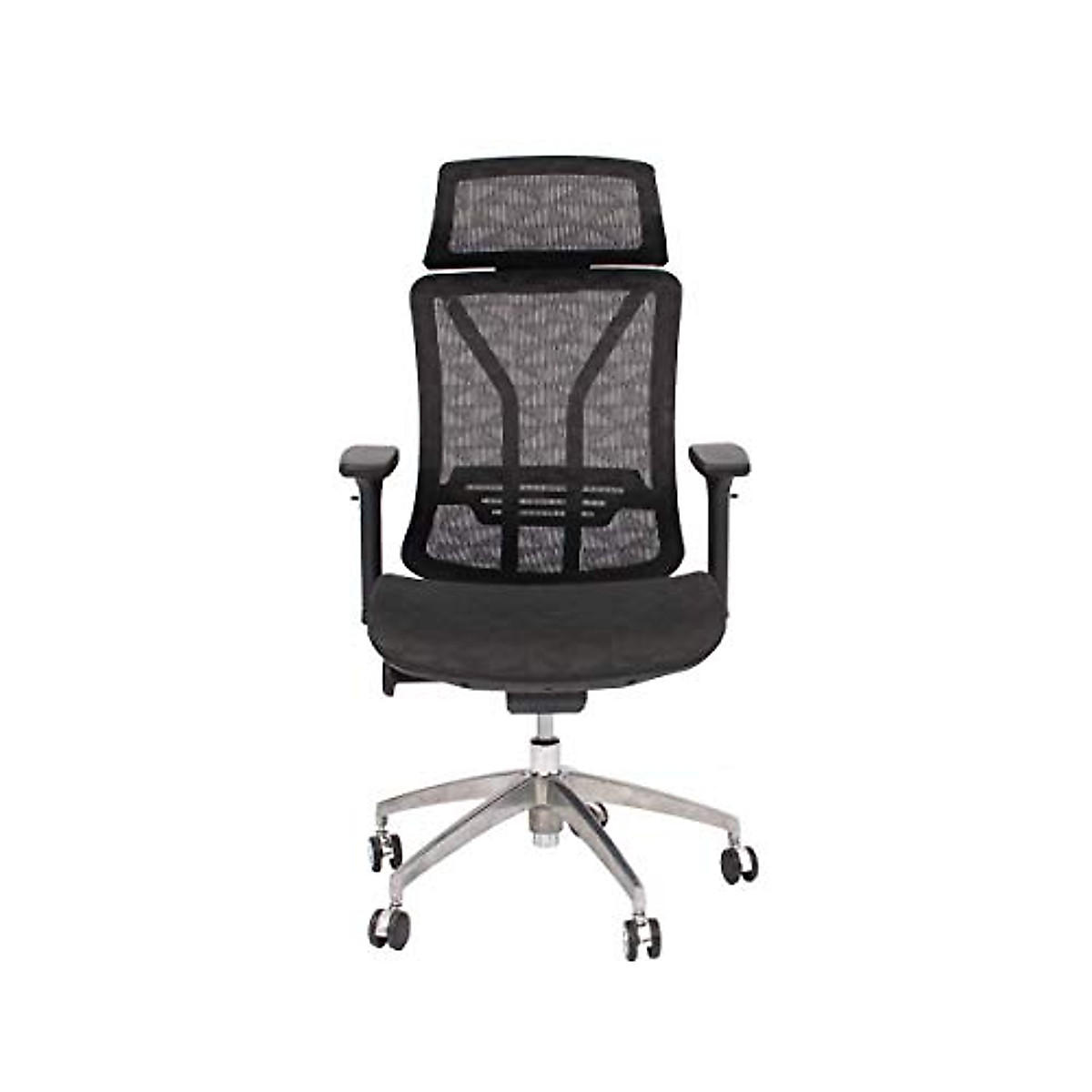 CangLong Office High Back Mesh Desk Arm Rests Computer Chair Height Adjustable, Black