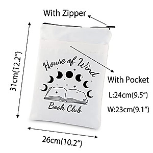 MNIGIU Bookworm Gift House of Wind Book Sleeve Velaris Gift Acotar Book Protector Cover Book Lover Gift Booktok Merchandise (House of Wind)
