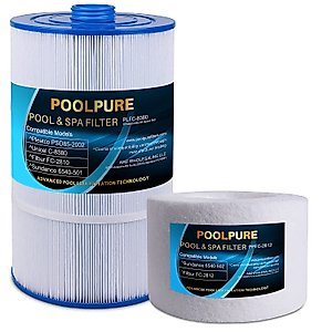 POOLPURE Replacement Pool Filter for Sundance 850 780 Series, Sundance 6540-501, 6540-502 Set, Filbur FC-2810, FC-2812 Set, PLFC-8380 Filter Also Compatible PSD85-2002, Hot Tub Filter Cartridge