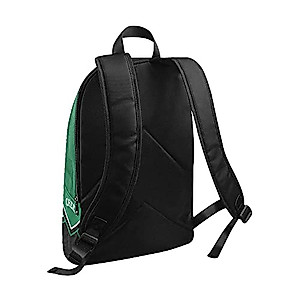 Green Cheerleaders Backpack Laptop Bag Daypack for Hiking Adult Christmas Gift, 11.8''(L)x5.51''(W)x17.72''(H)