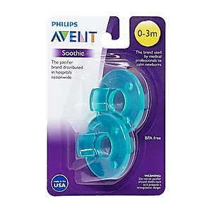 Philips Avent Soothie Pacifier, Blue, 0-3 Months, 2 Count