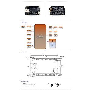 waveshare BeagleBone Black Rev C 1GHz ARM Cortex-A8 512MB DDR3 4GB 8bit eMMC Board Mini PC Development Board from Element14