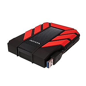 ADATA HD710 Pro 2TB External Hard Drive, Red (AHD710P-2TU31-CRD)