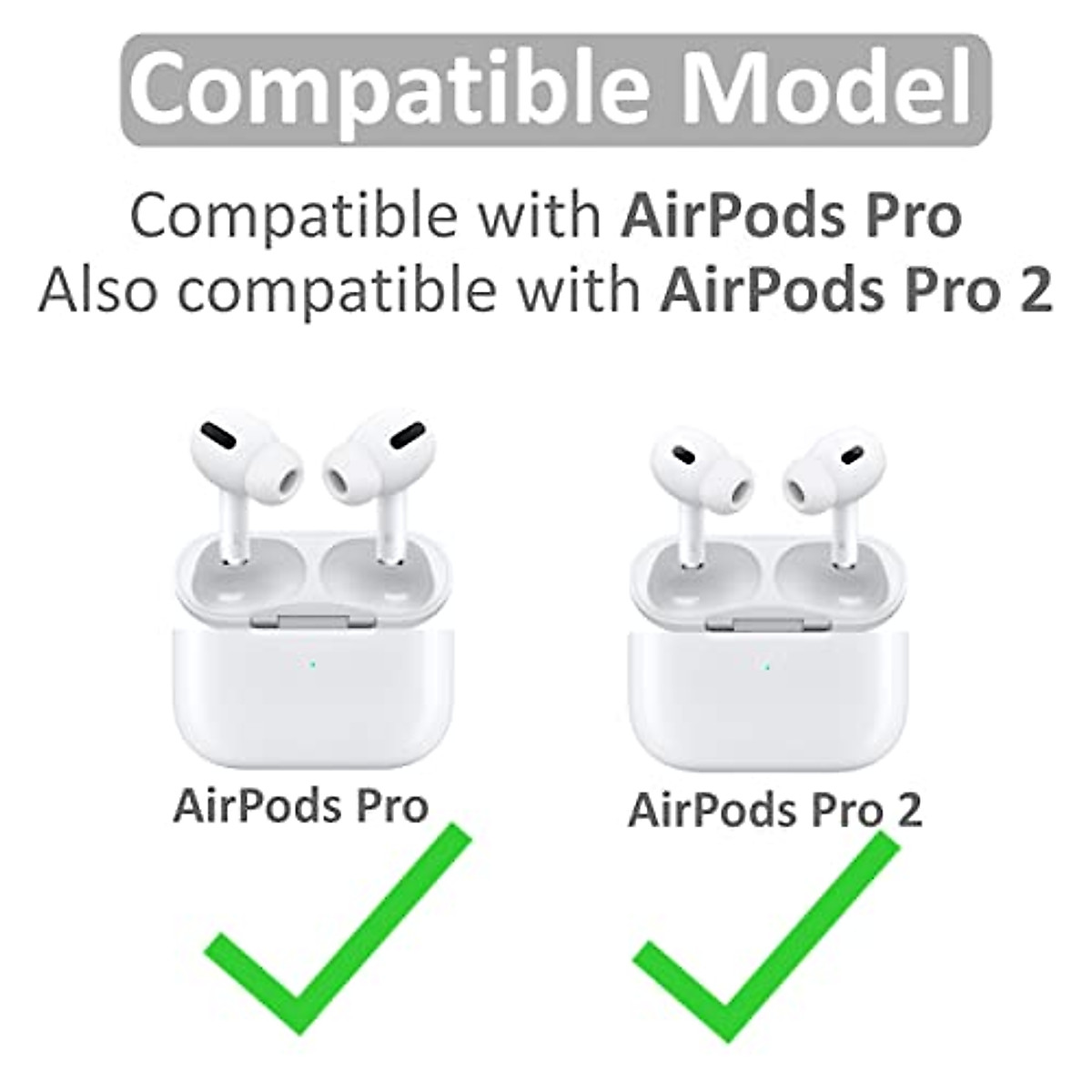 3 Pairs Compatible with AirPods Pro and Pro 2 Ear Tips Buds, Small Medium Large 3 Size Silicone Rubber Eartips Earbuds Gel Cover Accessories Compatible with AirPods Pro 2 and Pro - S/M/L Black