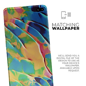 DesignSkinz Blurred Abstract Flow V25 Protective Vinyl Decal Wrap Skin Cover Compatible with The Samsung Galaxy S20 (Screen Trim & Back Glass Skin)