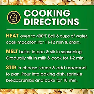 Cracker Barrel Oven Baked Sharp White Cheddar Macaroni and Cheese Dinner (12.3 oz Pouch)