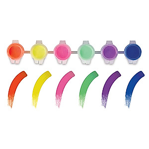 artPOP! Acrylic Craft Paint, Set of 6 Neon Bright Colors, 2.5 ml Each, Mini Paint Pot Pod Strips, Washable, Non-Toxic for Arts and Crafts, Poster Paint, Painting on Paper, Canvas, Wood, Fabric