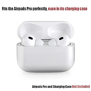 Acediar AirPods Pro Replacement Ear Tips [3 Pairs] for AirPods Pro1,2, Silicon Earbuds Tips with Noise Reduction Hole, Fit in The Charging Case (Sizes S/M/L, White)