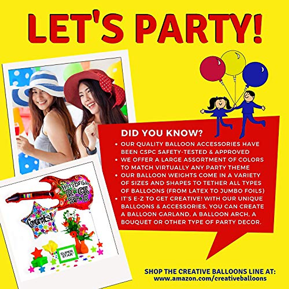 Bubble Weight Balloon Weight, 35 Gram, Metallic Rose Gold, 10 Piece