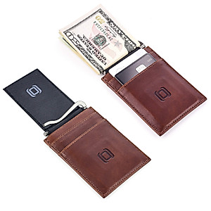 Dockem The Rȳd with Cash Corral Minimalist Modular Wallet, Genuine Leather