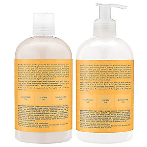 SheaMoisture Low Porosity Protein-Free Set w/Baobab & Tea Tree Oils â€“ Includes 13 oz. Shampoo & 13 oz. Conditioner